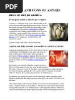 Aspirin Nursing Considerations and Patient Teaching | PDF | Aspirin ...