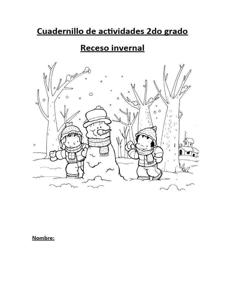 Cuadernillo de Actividades Invierno 2º Grado | PDF | Arte