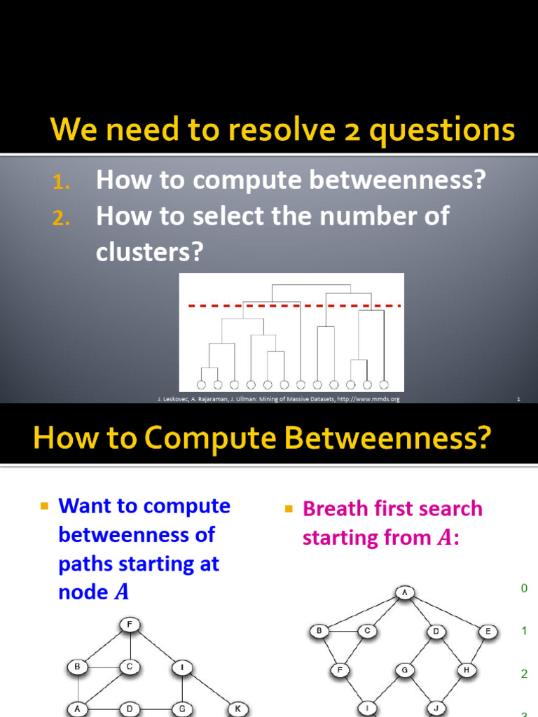 Girvan-Newman Algorithm | PDF | Vertex (Graph Theory) | Algorithms And Data Structures