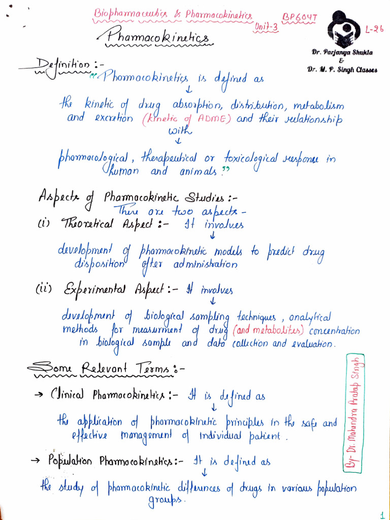 Pharmacokinetic & Pharmacodynamic Parameters | Download Free PDF ...
