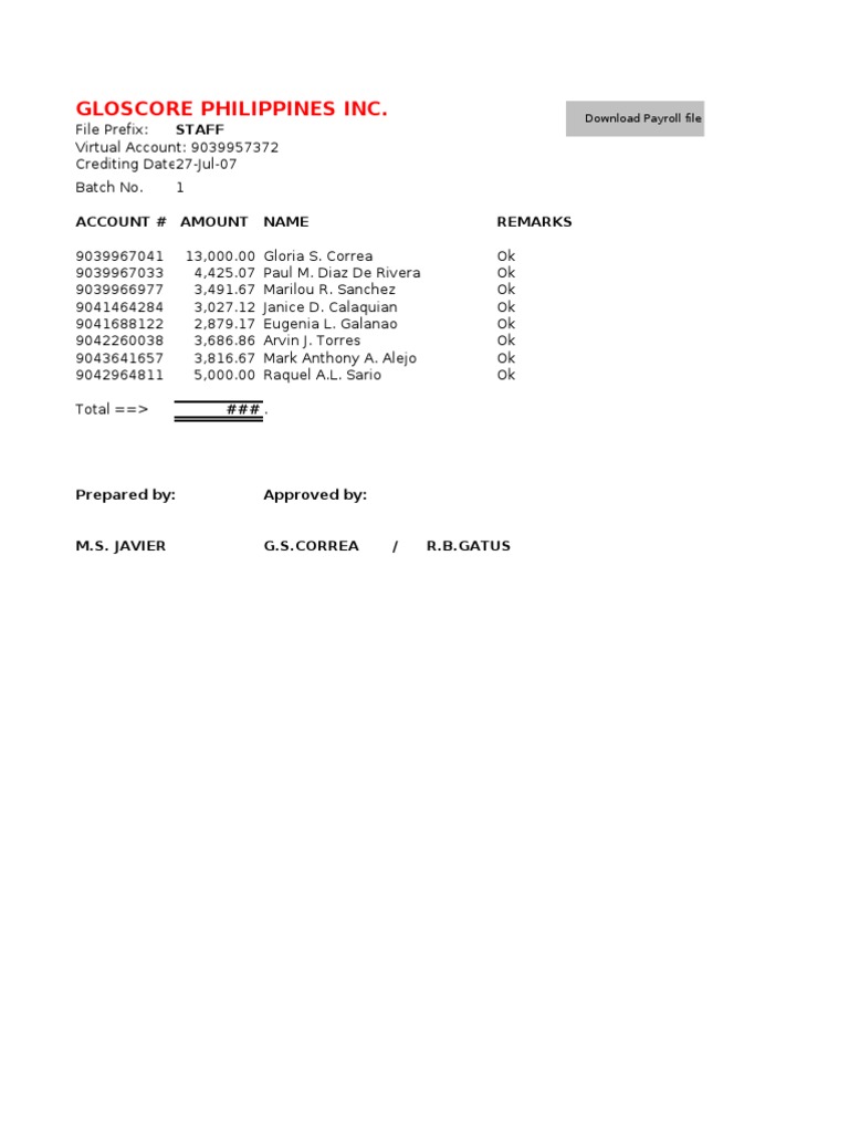 Bdo Cash Card | PDF