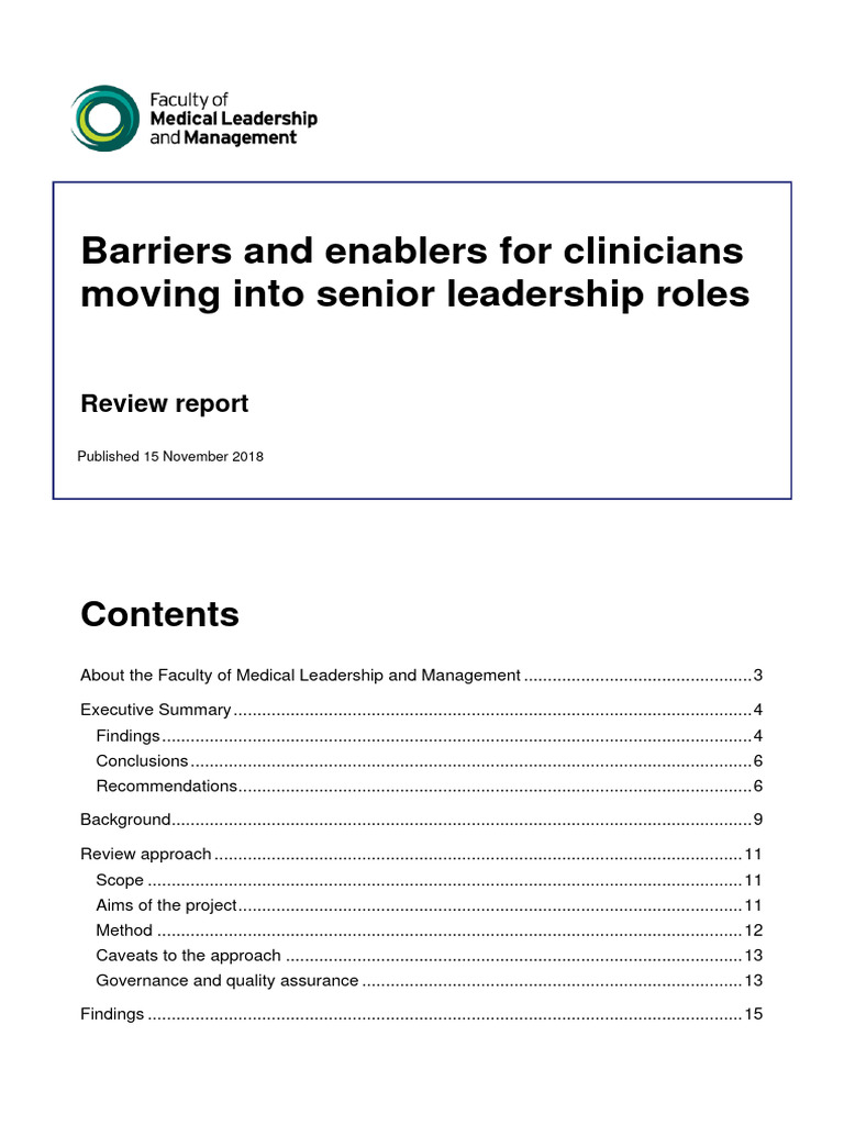 Clinical Leadership Report | PDF | Leadership | Nursing