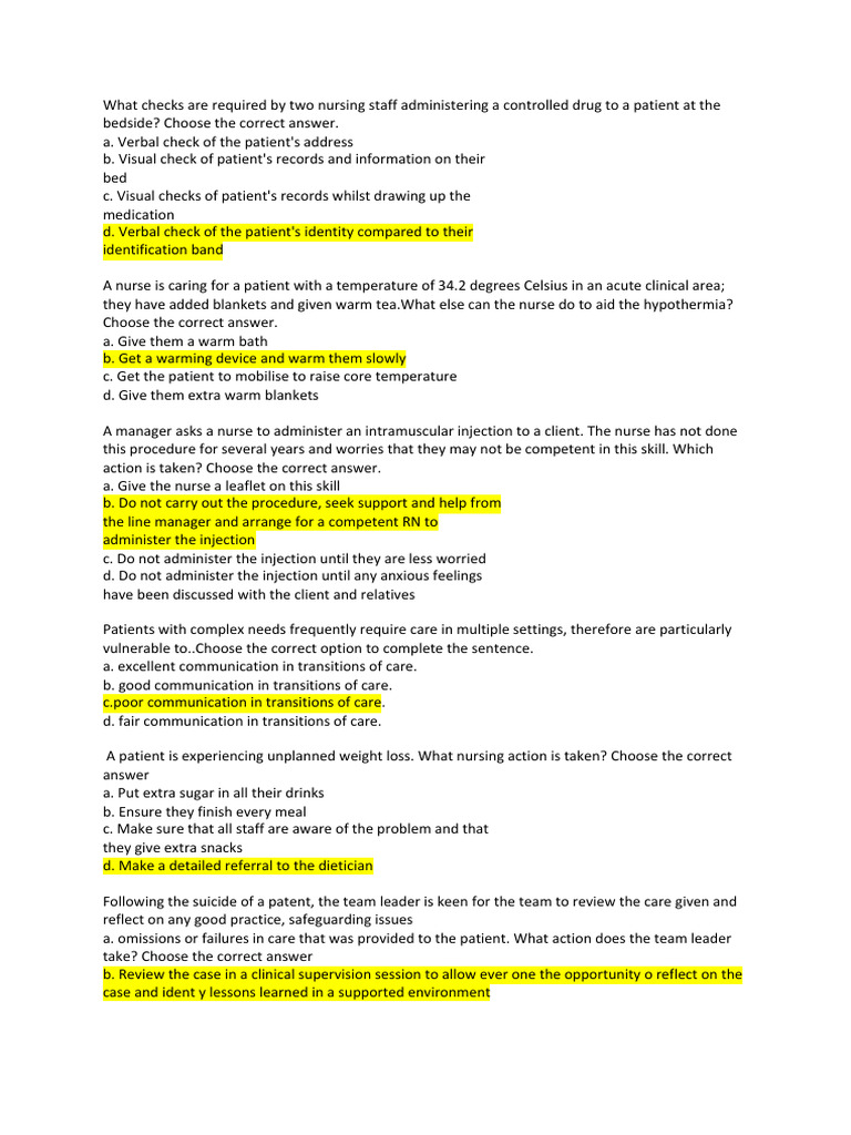 3 Musketeers NMC CBT | PDF | Nursing | Patient