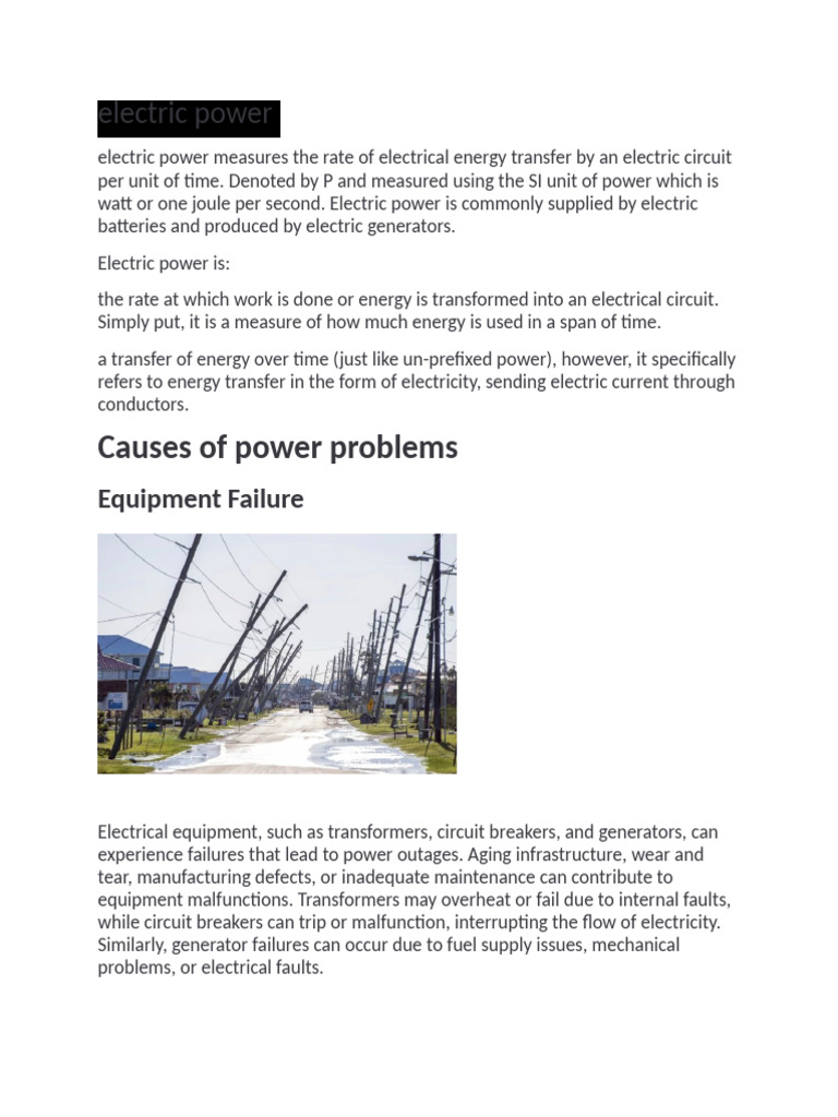 Electric power-WPS Office | PDF | Hard Disk Drive | Electrical Grid