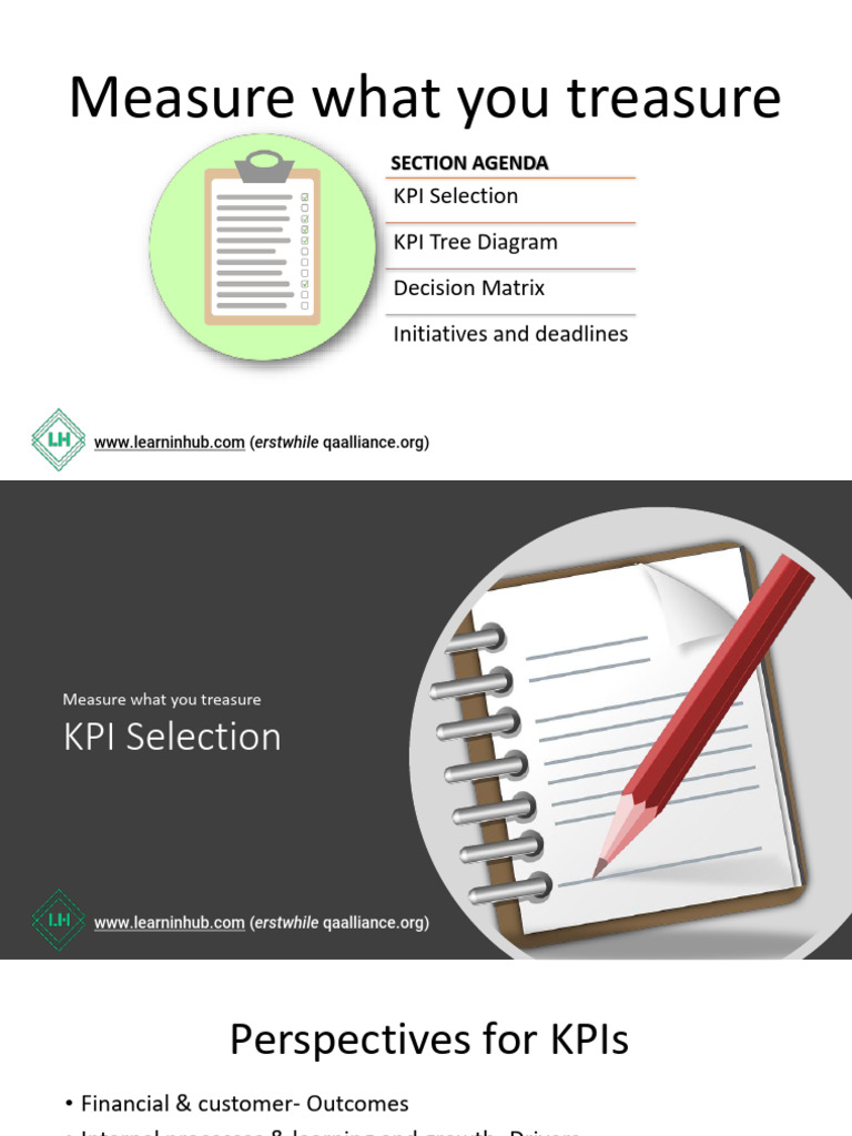 014 Section-3.1-KPI-Selection-Handout1.0 | PDF | Performance Indicator ...