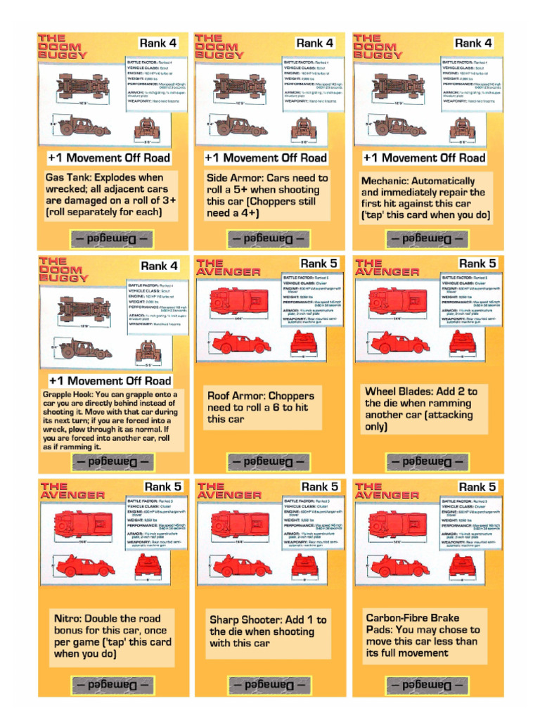Thunder Road Cards NoRestriction | PDF