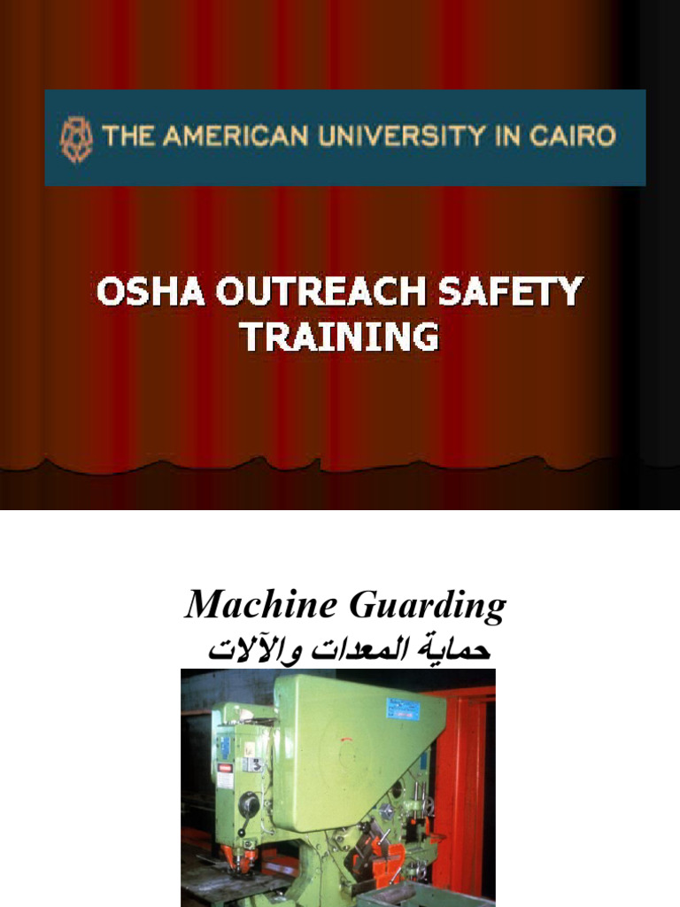 OSHA Machine Safeguarding | PDF