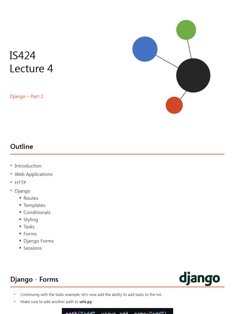 Lecture 4 Django Part 2 | PDF | Cyberspace | Software