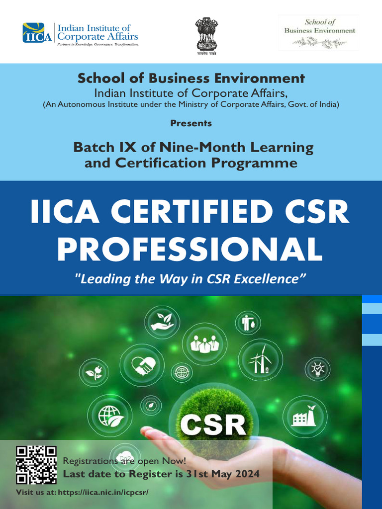 CSR Brochure 9B3 | PDF | Corporate Social Responsibility | Business