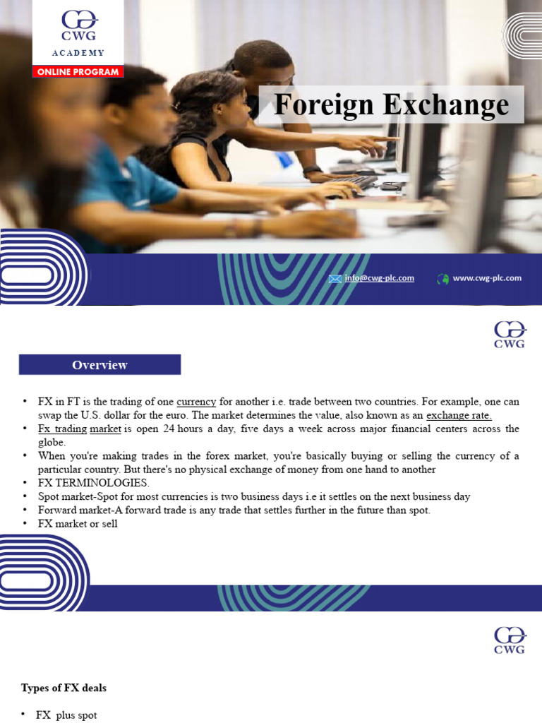 FOREIGN EXCHANGE (New) | PDF | Foreign Exchange Market | Swap (Finance)