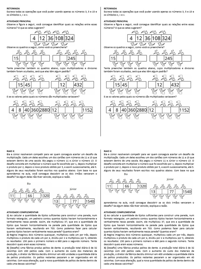 8º ANO - atividades | PDF