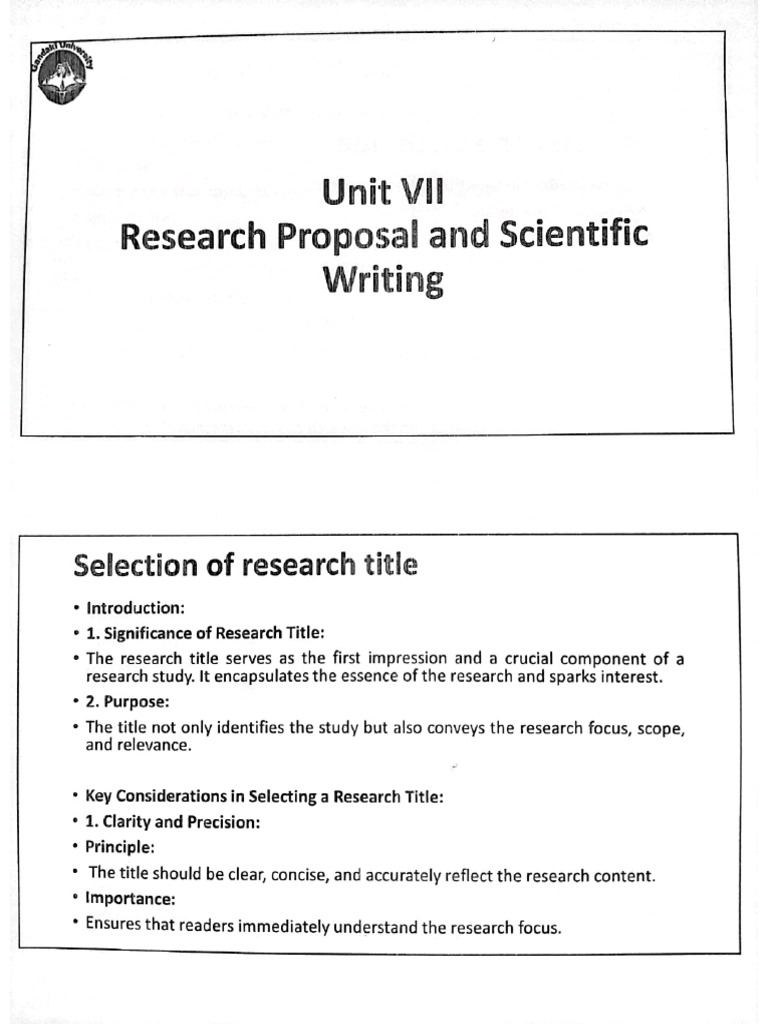 Unit 3 Research Proposal | PDF