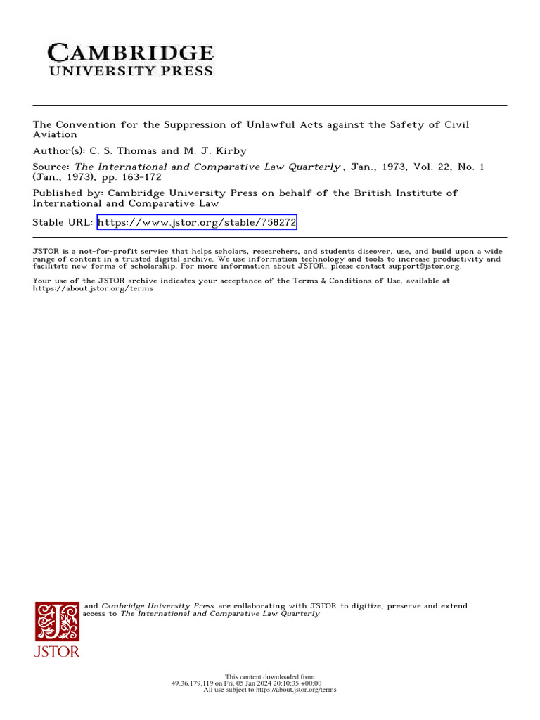 Thomas-ConventionSuppressionUnlawful-1973 - READ THIS V IMP OVER VIEW OF CONVENTIONS | PDF ...