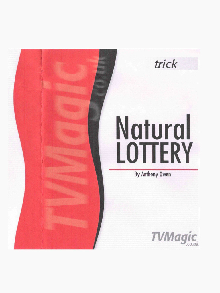 Anthony Owen - Natural Lottery | PDF | Photograph | Lottery