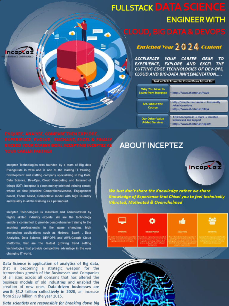 INCEPTEZ FULLSTACK DATASCIENCE, AIML, GenAI, BIGDATA AND CLOUD 2024 | PDF | Artificial Neural ...