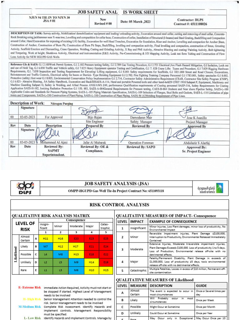 JSA-Nitrogen Purging NJYN 94-30 | PDF | Hyperthermia