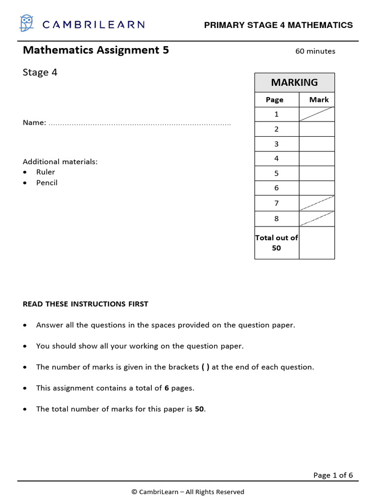 Assignment 5 | PDF | Area | Mathematics Assignment 5 | PDF | Area | Mathematics