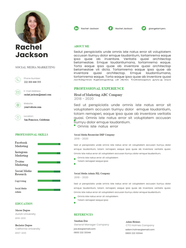 3 Professional - CV - Resume | PDF | Social Network | Media Sharing