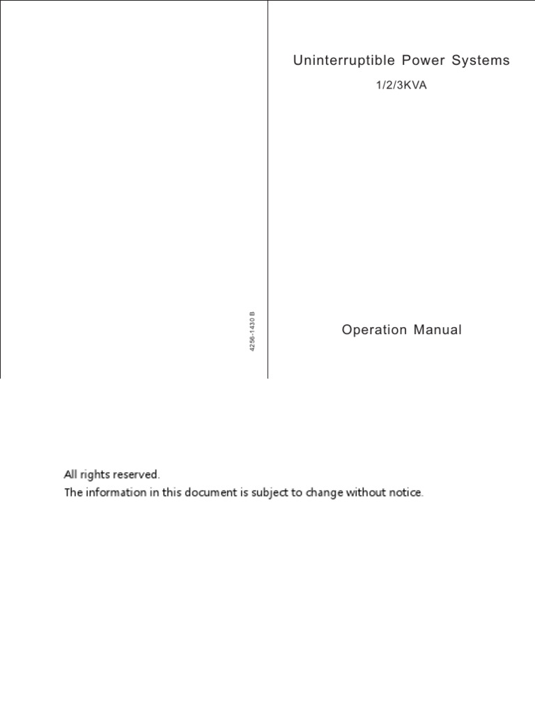 M-Series-1-3KVA-Rack-Tower-User-Manual-1 | Download Free PDF | Ac Power Plugs And Sockets ...