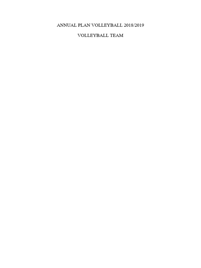 Group Assignment VOLLEYBALL | PDF | Strength Training | Physical Exercise