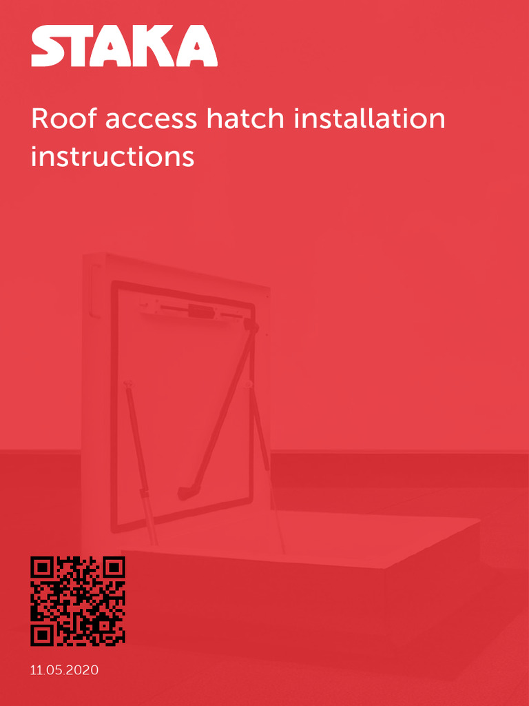 Staka Roof Access Hatch Installation Guide | PDF | Roof | Building ...