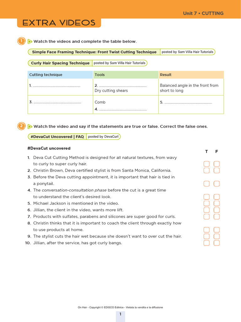 On Hair 7 Cutting | PDF | Hair | Fashion