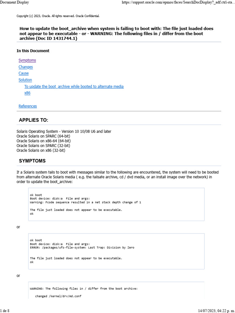 Boot Archive T5 Vir02 | PDF | Booting | File System