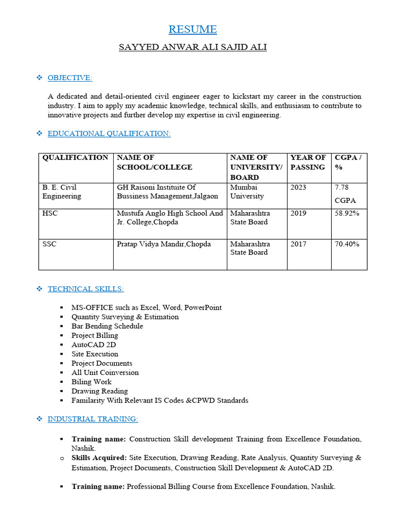 Viraj Patil Resume | PDF | Engineering Viraj Patil Resume | PDF | Engineering