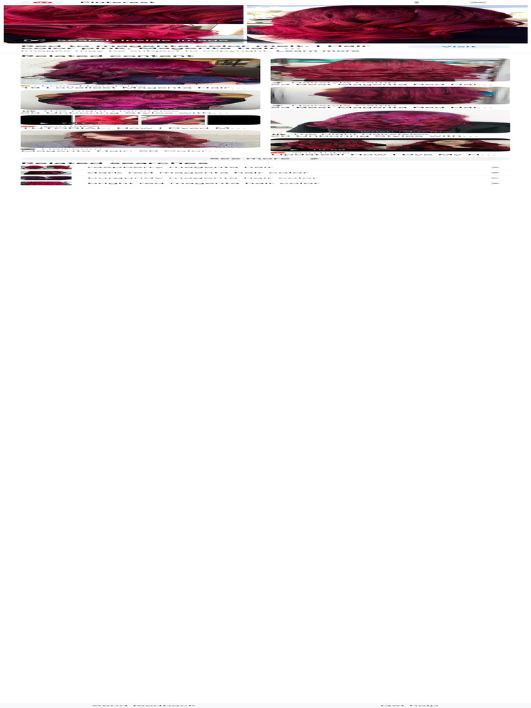 Red Magenta Hair Color | PDF