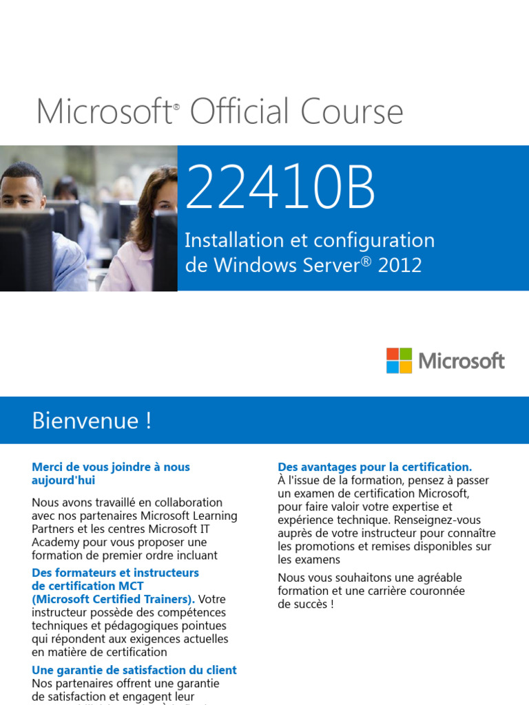 22410B - Installation Et Configuration de Windows Server® 2012 | PDF ...