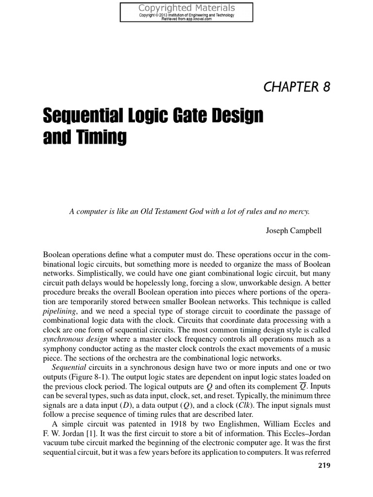 8 .Sequential Logic Gate | PDF | Logic Gate | Electronic Circuits