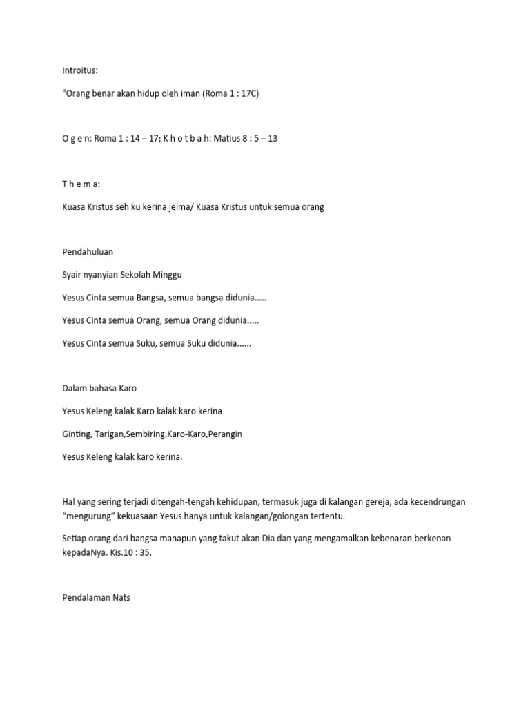 Iman yang Menyelamatkan Semua Bangsa | PDF | Filsafat