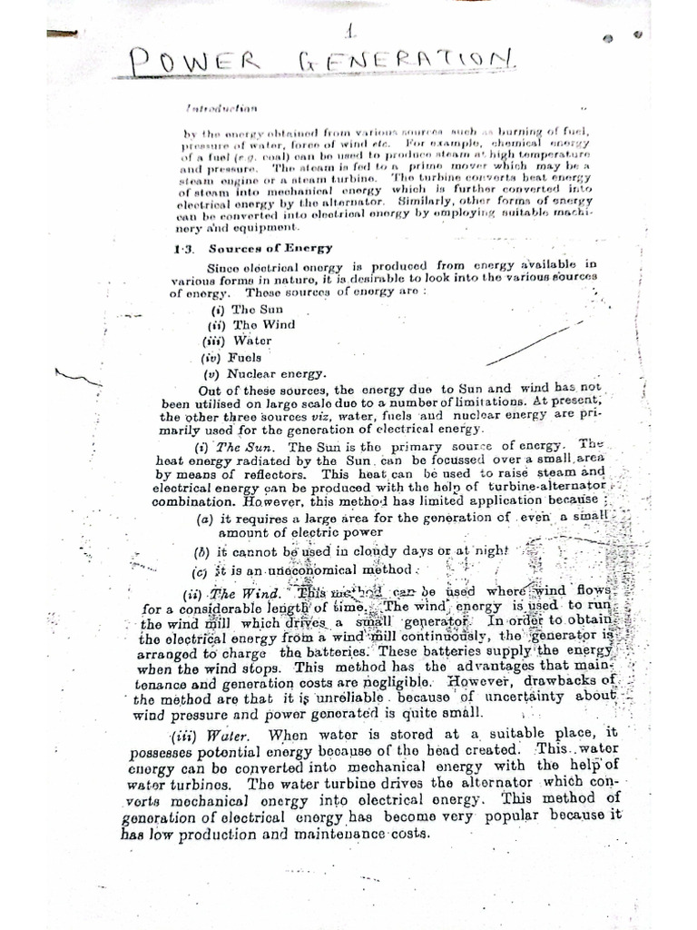 Power Generation | PDF