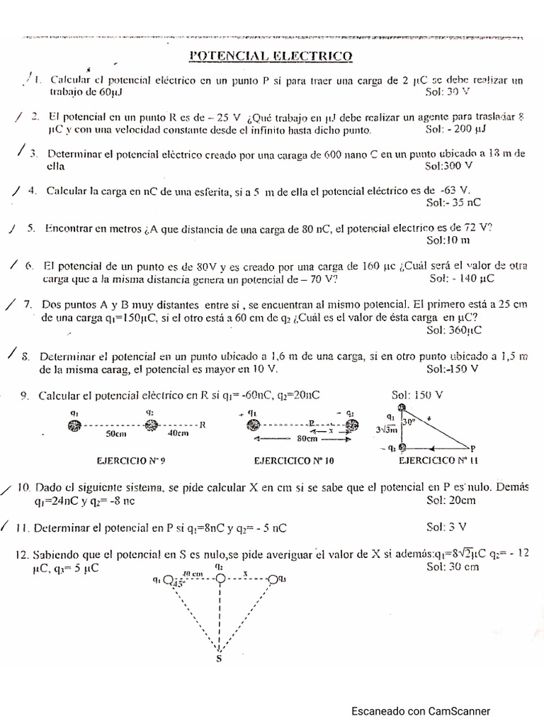 Pract. 3 Potencial Electrico | PDF