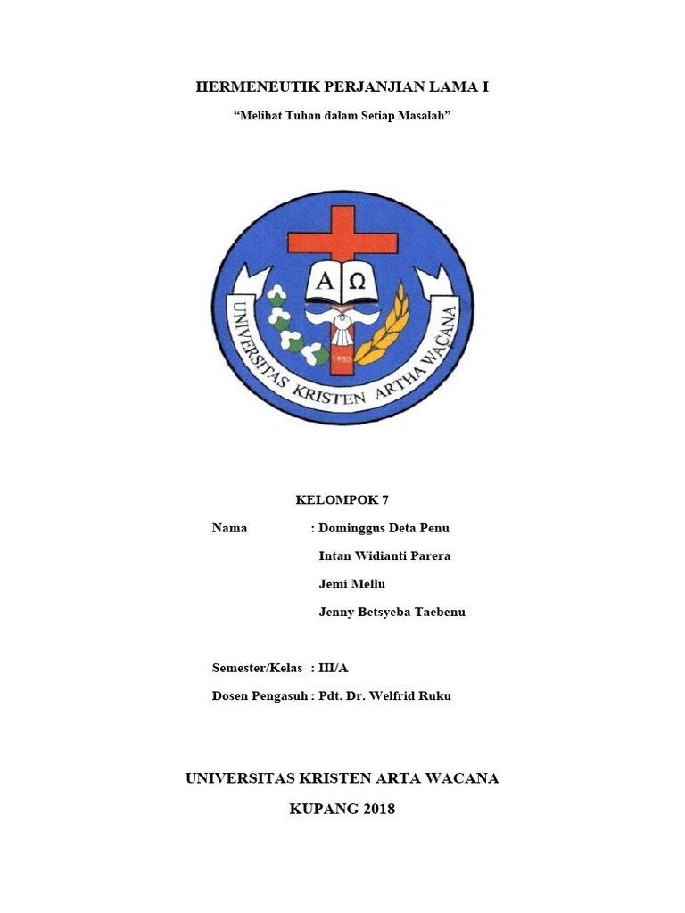 "Tafsir Kitab Yoel: Masalah & Makna" | PDF