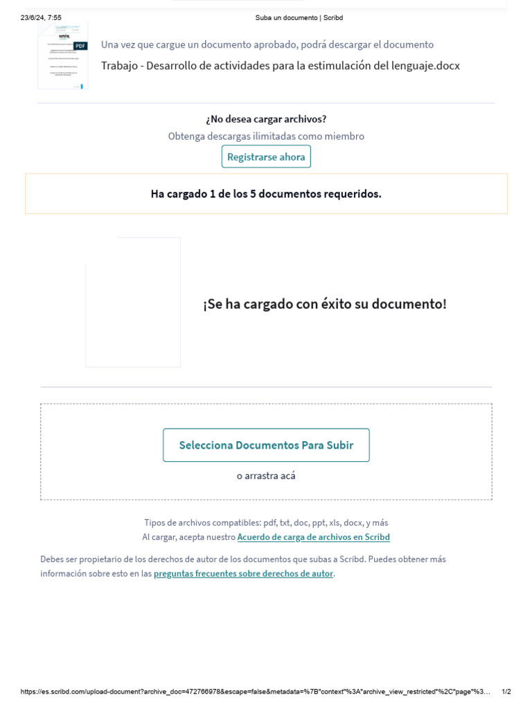 Suba Un Documento - Scribd | PDF | Scribd