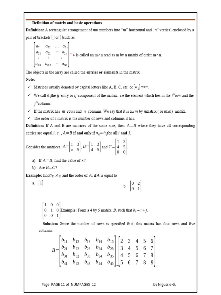Unit 6 Remidial | PDF | Matrix (Mathematics) | System Of Linear Equations