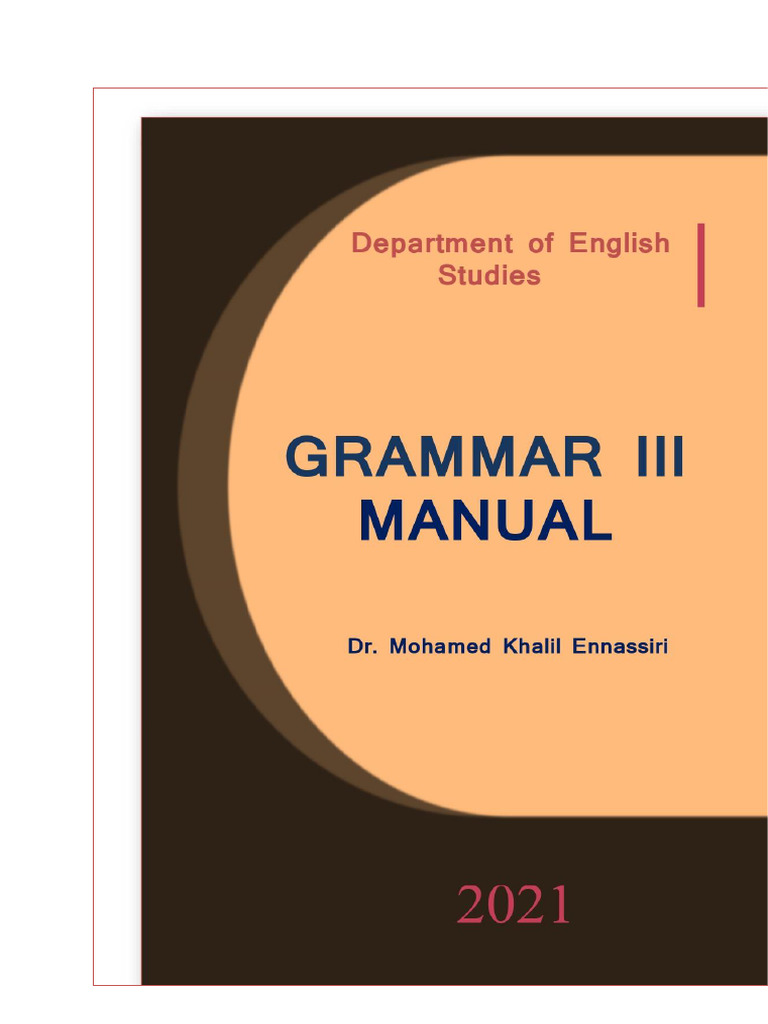 Grammar III Course Overview | PDF | Clause | Verb
