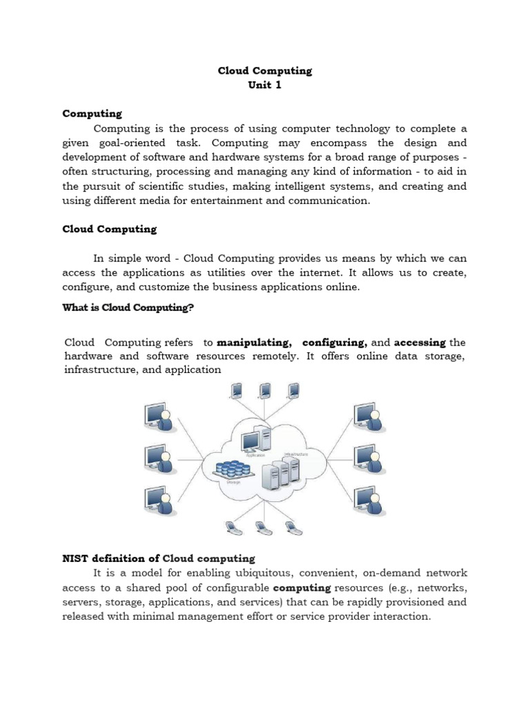 Unit 1 | PDF | Grid Computing | Computer Cluster