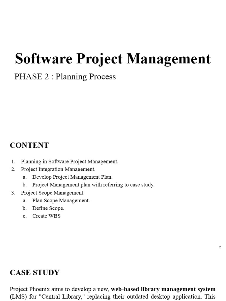 2 Planning Phase | PDF | Project Management | Agile Software Development