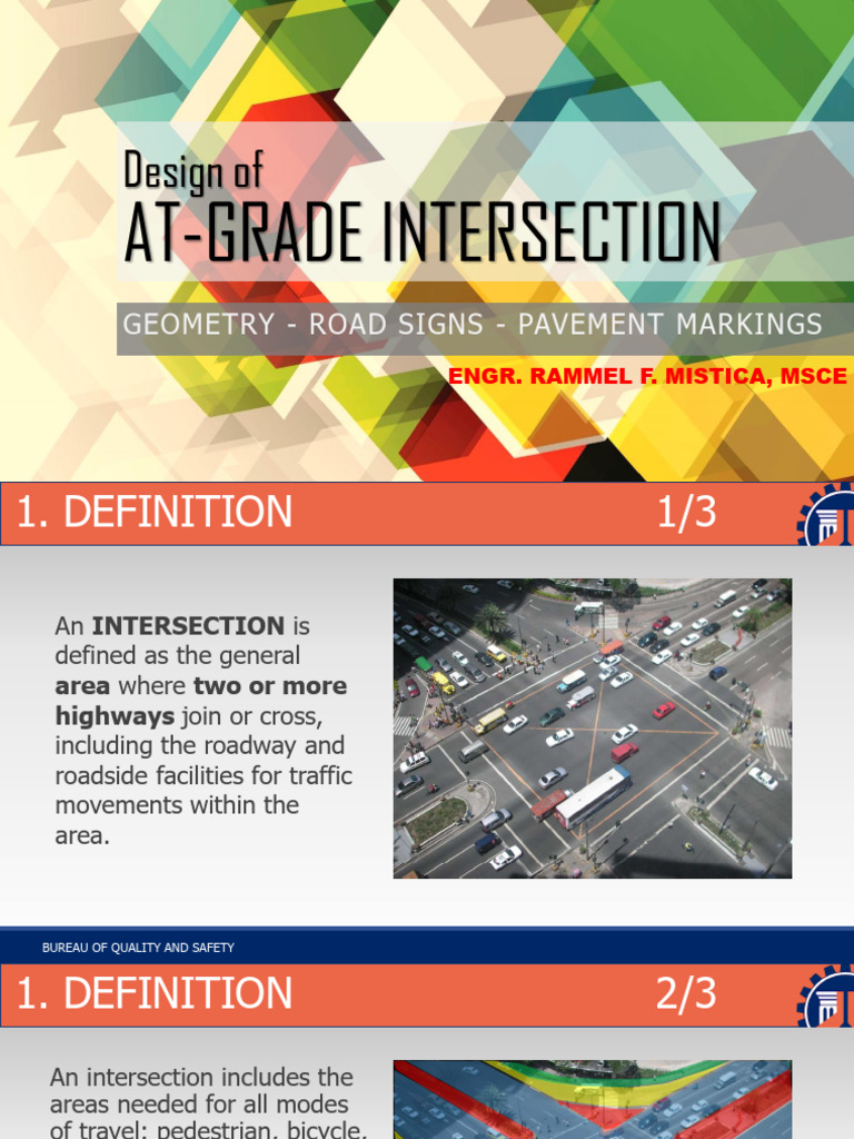 1.1 Basic Principles of At-Grade Intersection | PDF | Intersection ...