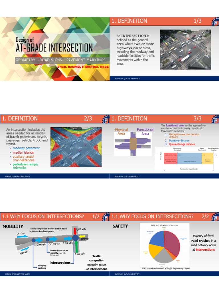 3 Transpo | PDF | Intersection (Road) | Traffic
