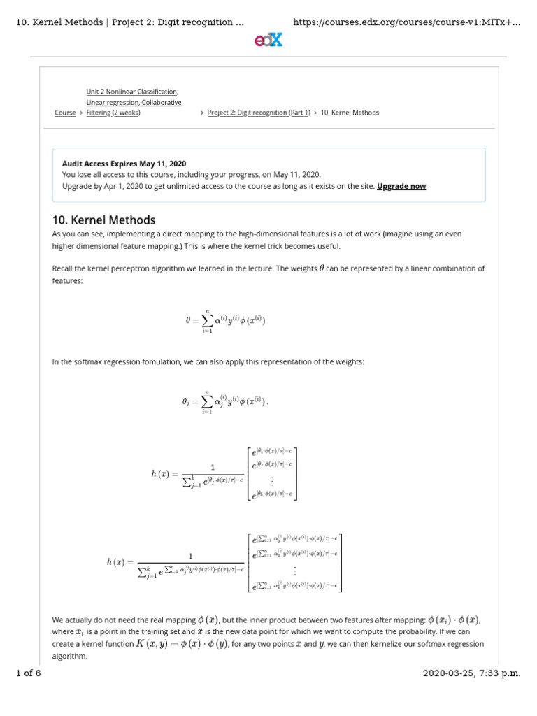 10._Kernel_Methods | Download Free PDF | Matrix (Mathematics) | Machine Learning