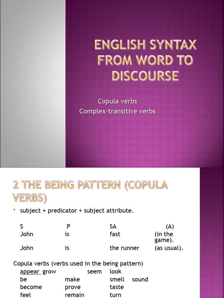 Copula Verbs Prez 3 | PDF | Verb | Adjective