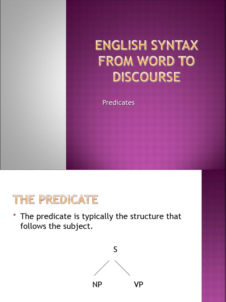Predicate Prez 2 | Download Free PDF | Predicate (Grammar) | Subject ...