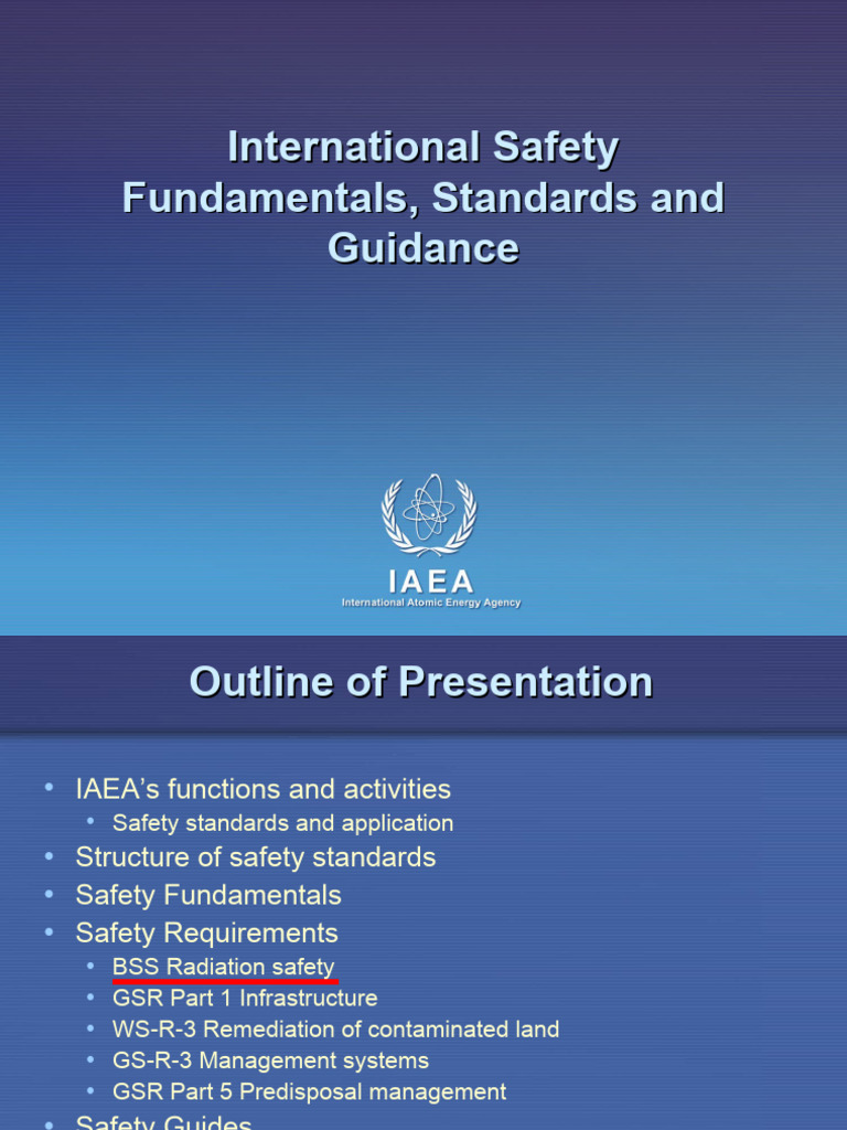 CUSTOMS International Safety Fundamentals, Standards and Guidance ...