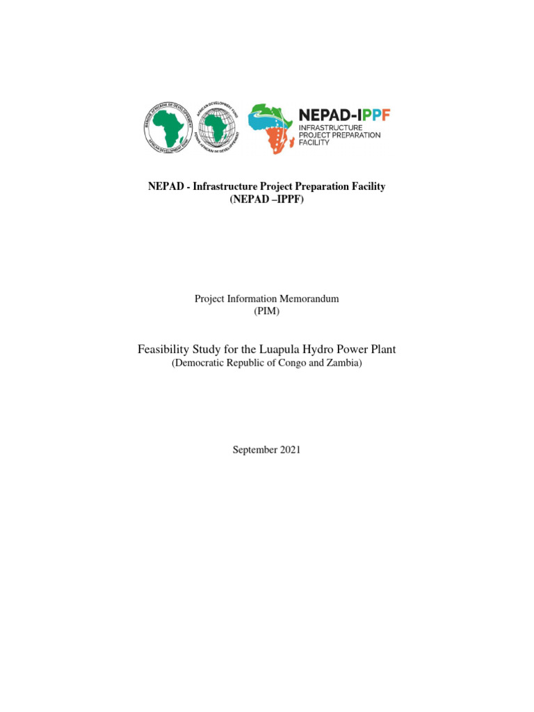 Drc-Zambia - Feasibility Study For The Luapula Hydro Power Plant HPP - Project Information ...