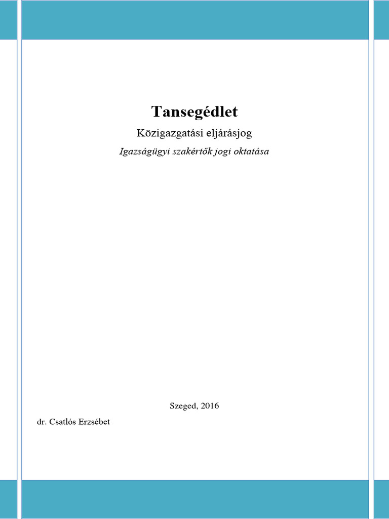 Kozigazgatasi Jog | PDF Kozigazgatasi Jog | PDF