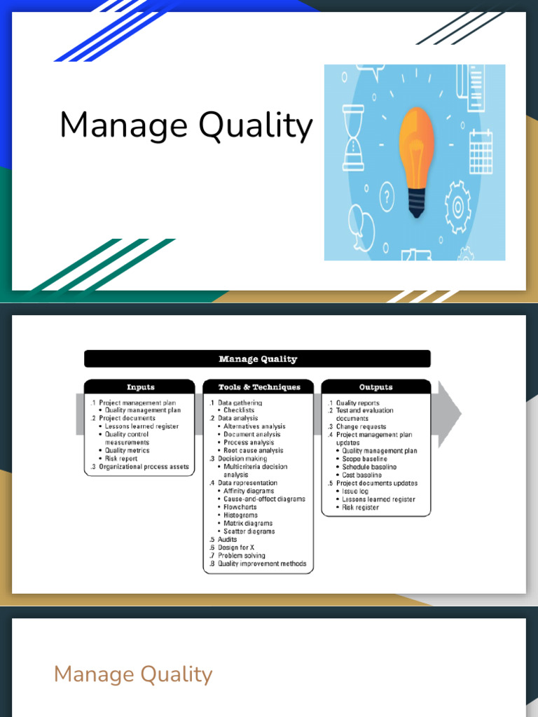 10 Quality management | PDF | Project Management | Quality Management