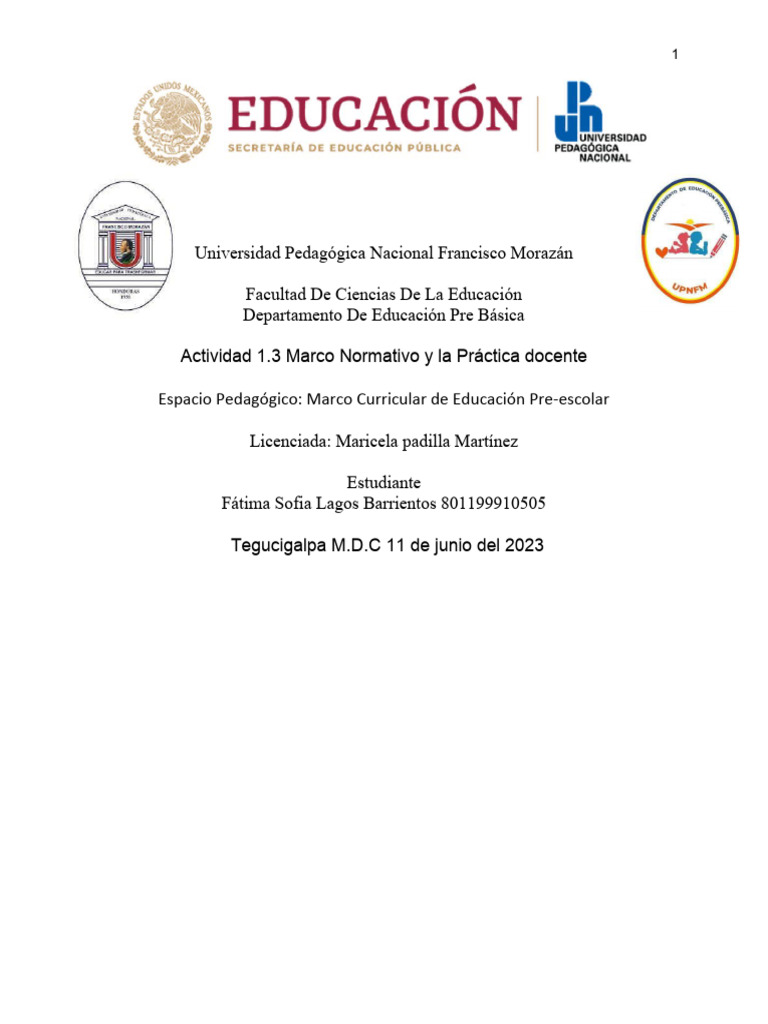 Act. 3 Bloque 1 Ley General de Educación Año 2019 | PDF | Educación de la primera infancia | México